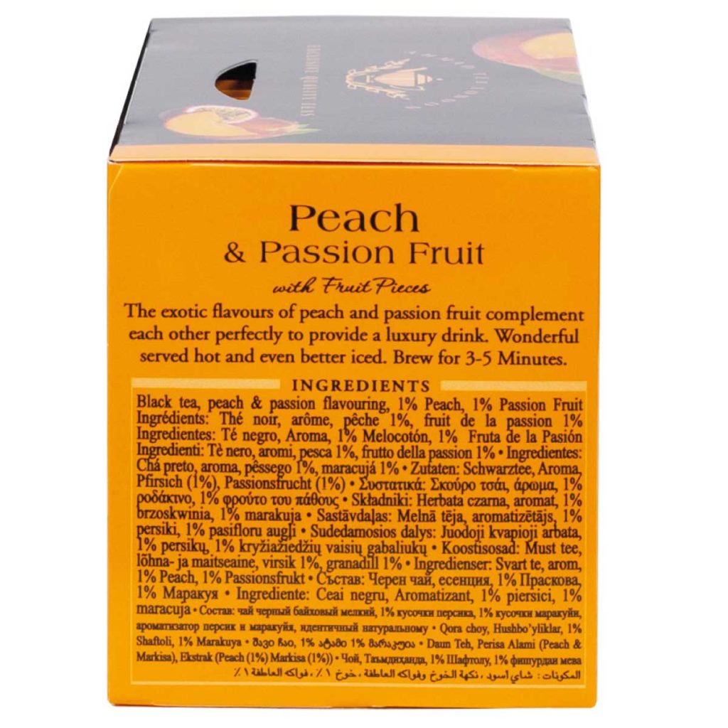 Peach & Passion Fruit Black Fruit Tea | 20 Teabags (Foil)